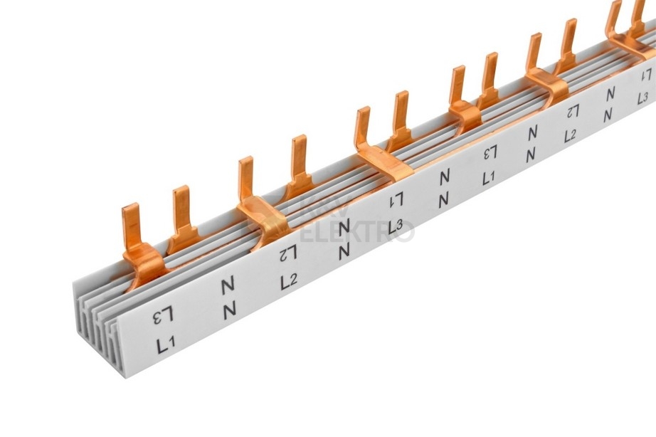Propojovací lišta S-L1+N-L2+N-L3+N-1000/16 1003721 | K&V ELEKTRO a.s.