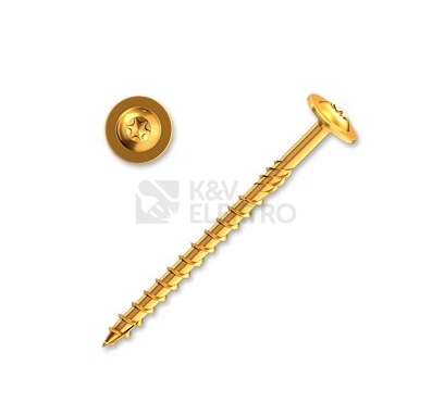 Vruty do dřeva s talířovou hlavou ZZ VDD 8/80 TX40 (100ks) | K&V ELEKTRO a.s.